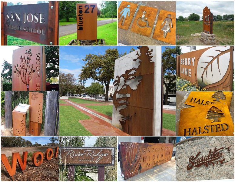 Custom Corten Steel Signs Corten Steel Signs Metal Rust 2mm Corten ...